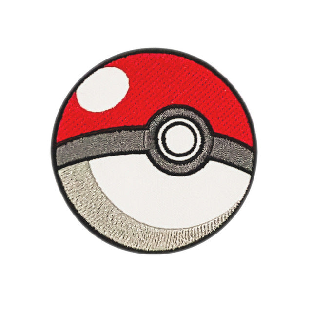 3D Pokemon GO Pokeball Iron On Patch Sew on Transfer – World of stickers